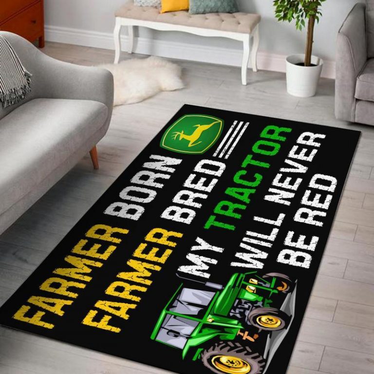 johndeere rug john deere farm tractor 02281 - Rustypod Store