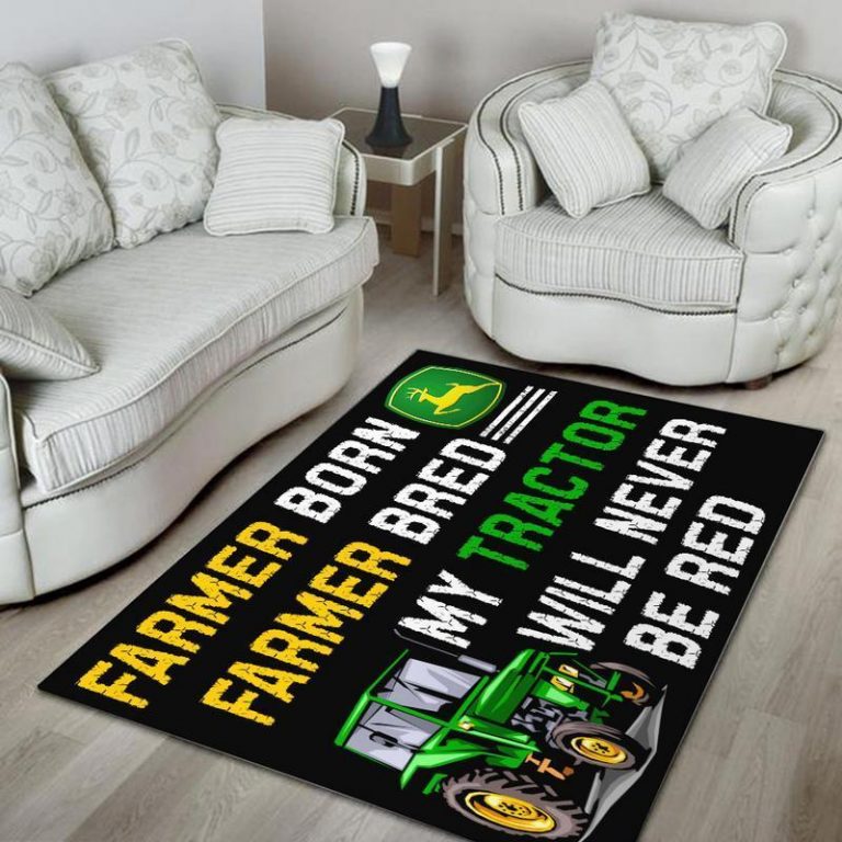 johndeere rug john deere farm tractor 02281 - Rustypod Store