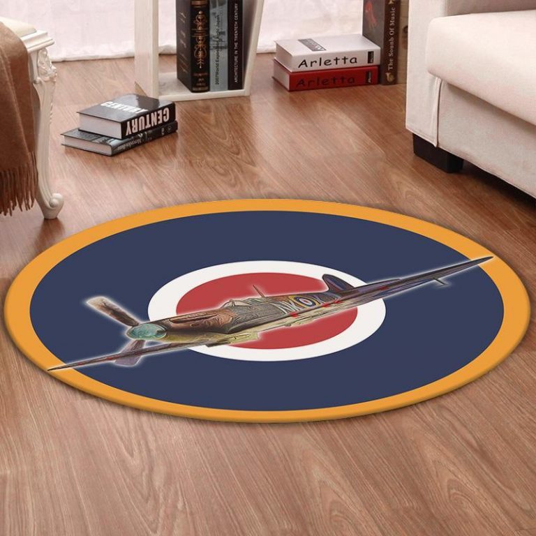 supermarine round mat supermarine spitfire 02705 - Rustypod Store