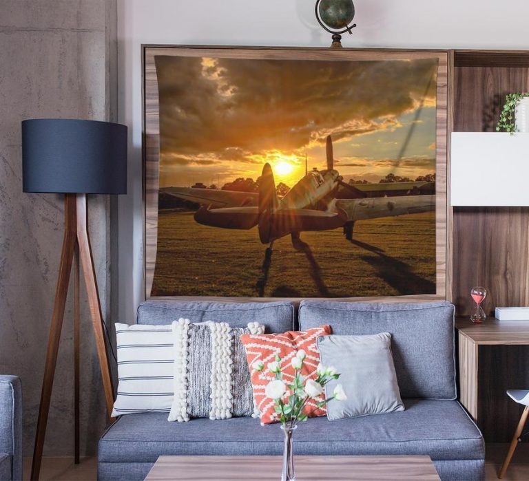 supermarine tapestry supermarine spitfire 04588 - Rustypod Store