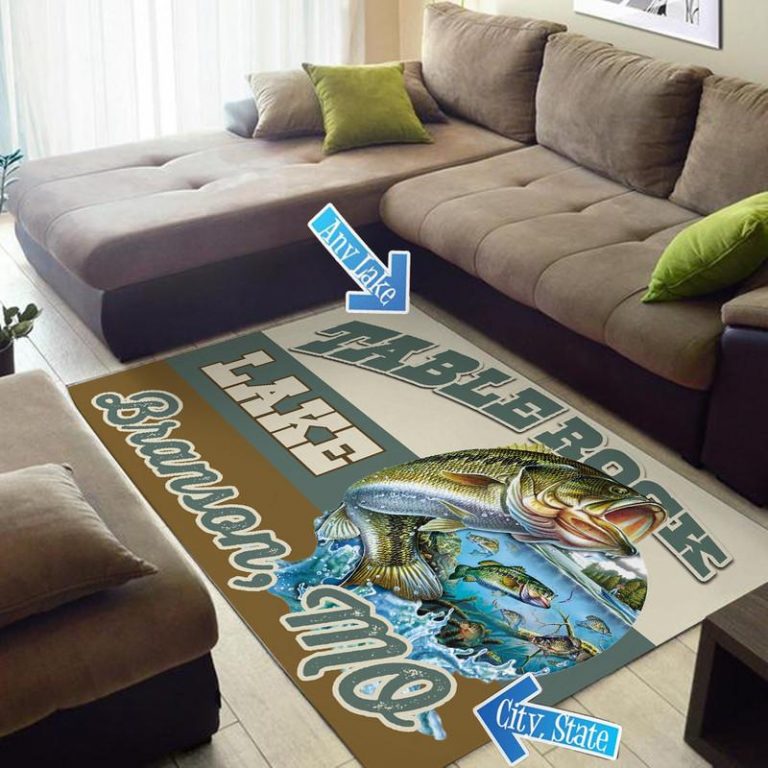 personalize fishing rug 05222 - Rustypod Store