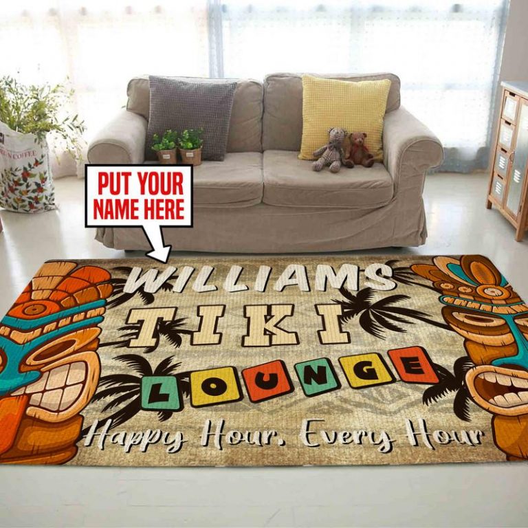 personalized tiki bar rug 05883 - Rustypod Store