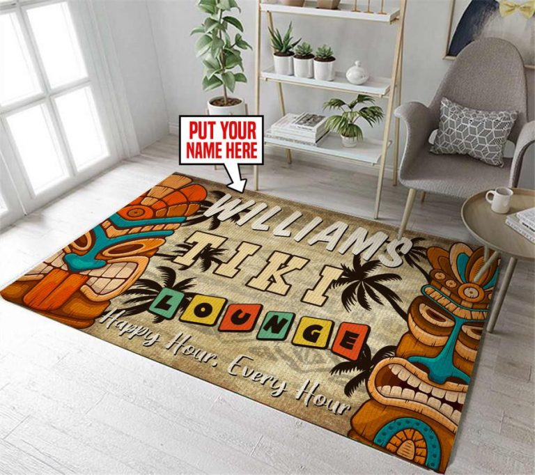 personalized tiki bar rug 05883 - Rustypod Store