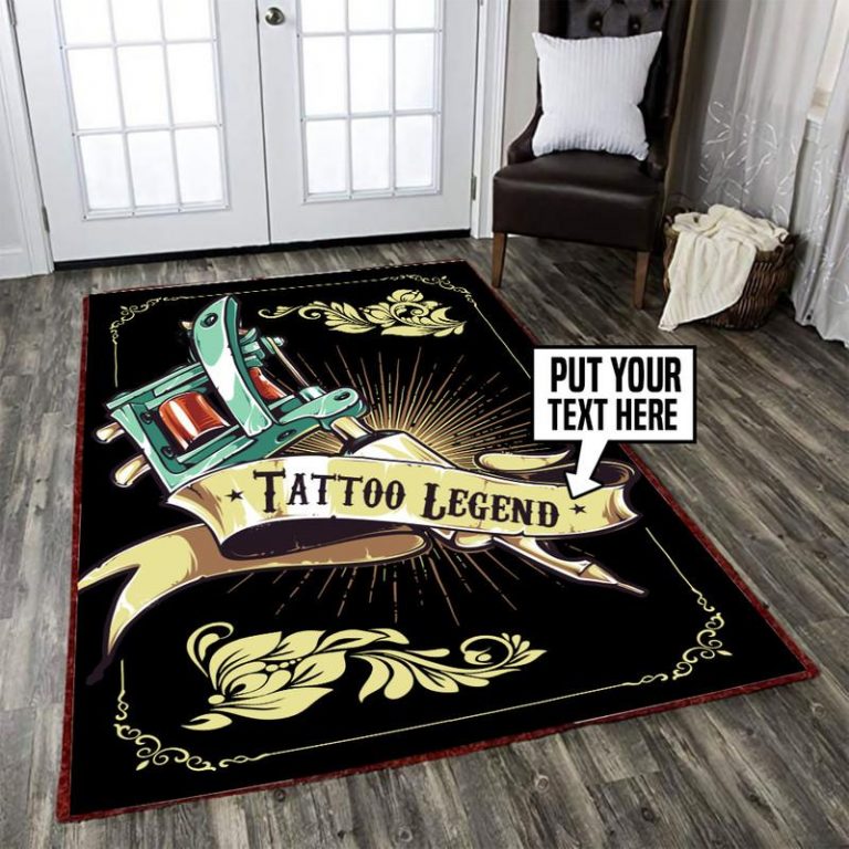 personalized tattoo legend rug 05973 - Rustypod Store