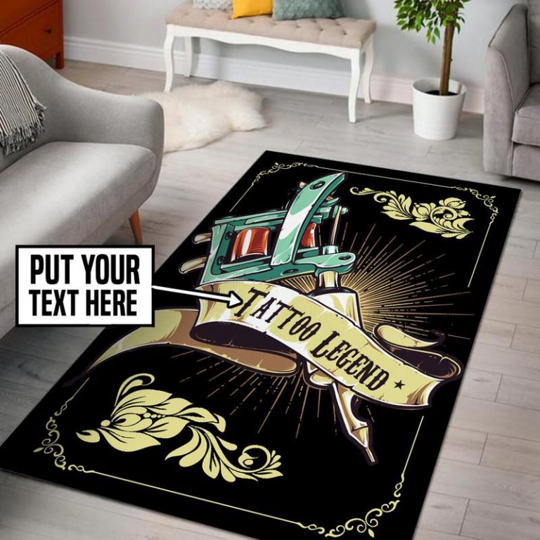 personalized tattoo legend rug 05973 - Rustypod Store