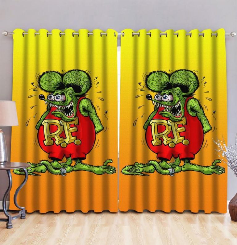 rat fink hot rod window curtains 06915 - Rustypod Store