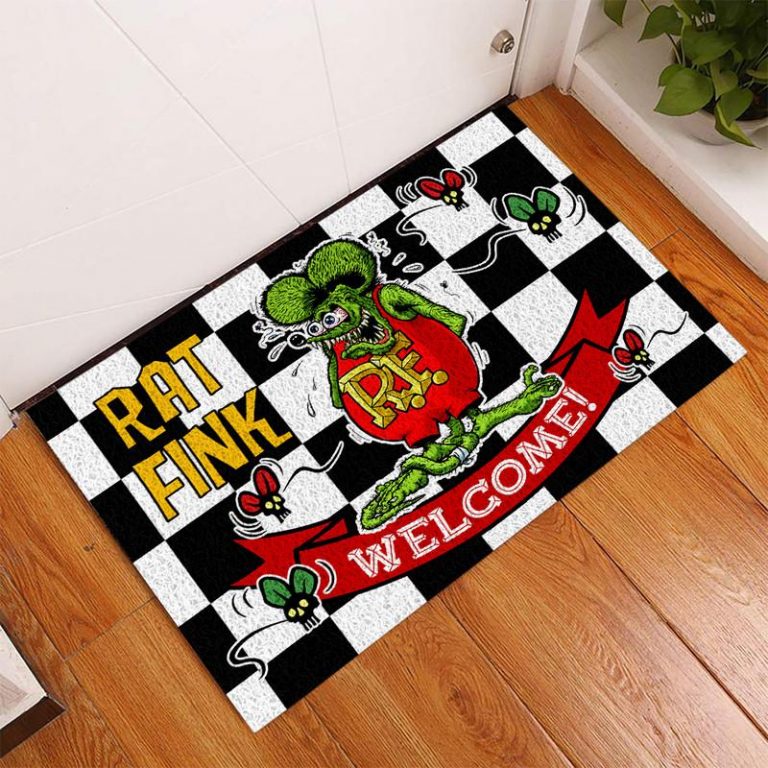 Rat fink welcome door mat 07348 - Rustypod Store