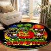 The Groovest ghouliest FinKiest rat fink round mat 07481 - Rustypod Store