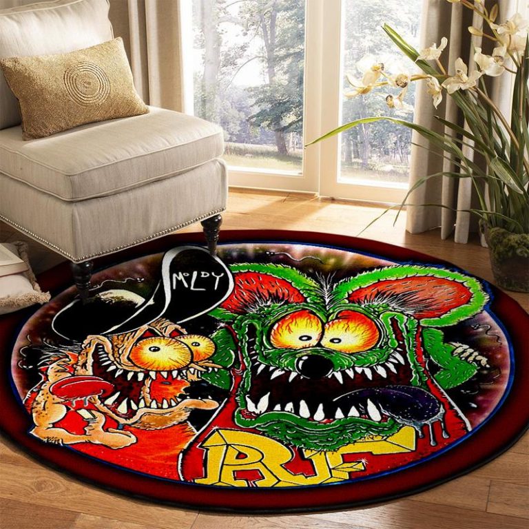 Friend rat fink round mat 07534 - Rustypod Store