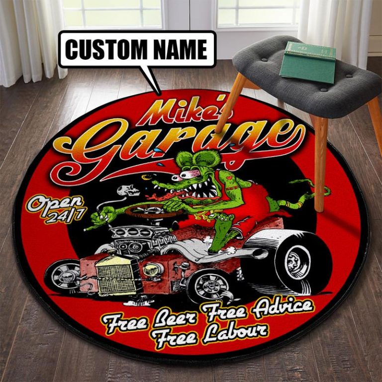 Rat fink round mat 07377 - Rustypod Store