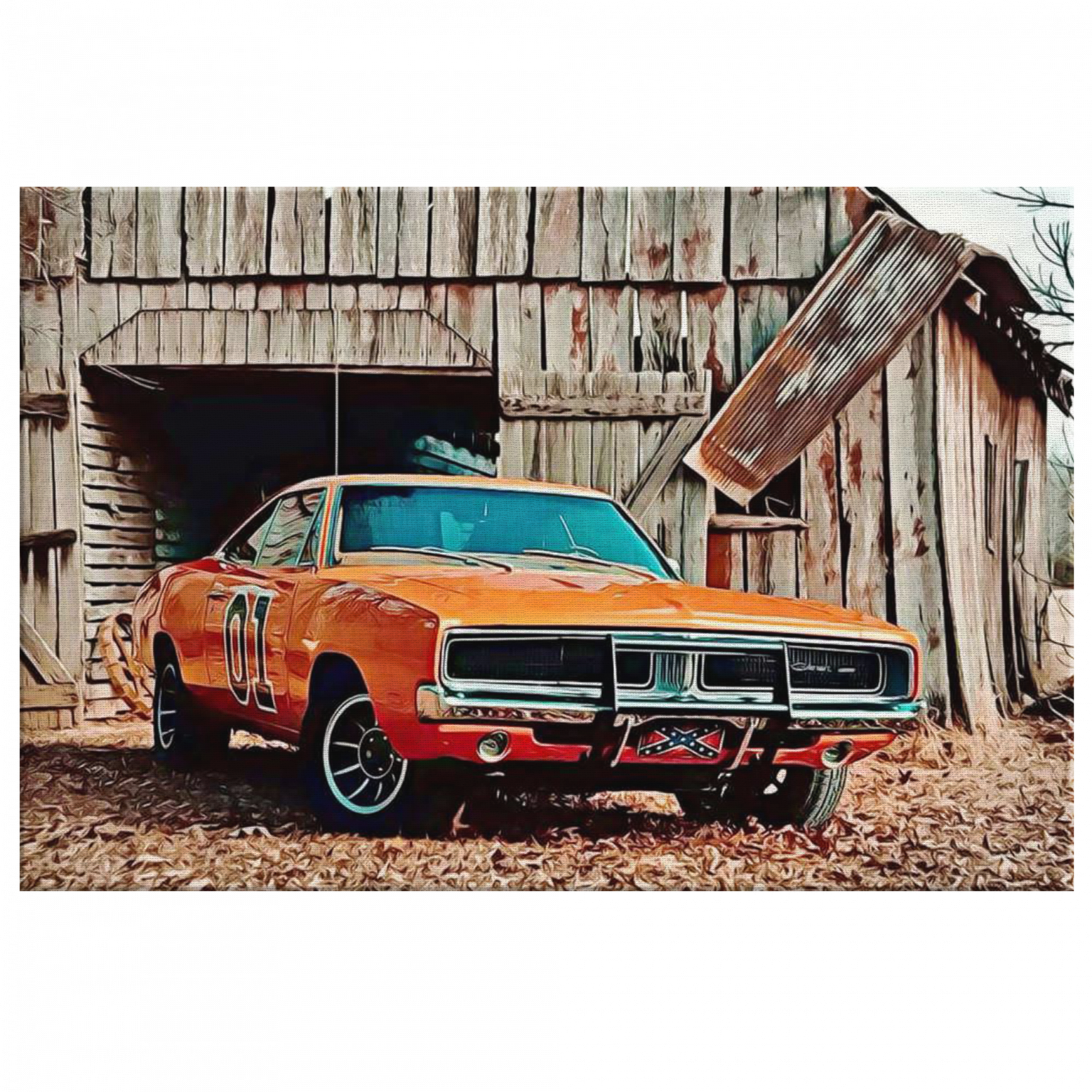 General lee canvas wrap - Rustypod Store