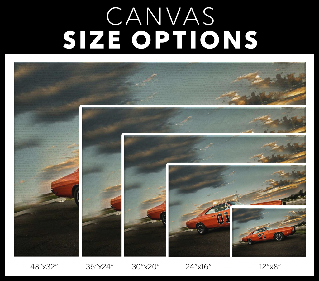 GENERAL LEE canvas wrap - Rustypod Store