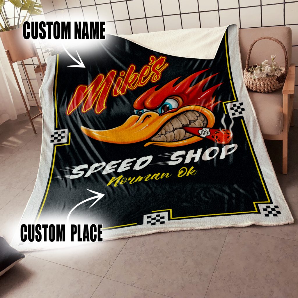 personalized hot rod | rat rod blanket 09580 - Rustypod Store