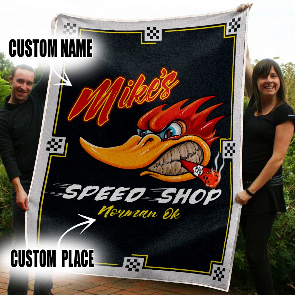 personalized hot rod | rat rod blanket 09580 - Rustypod Store
