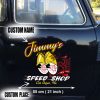 2 PCS personalized hot rod garage | speed shop | kustom kultrure | old ...