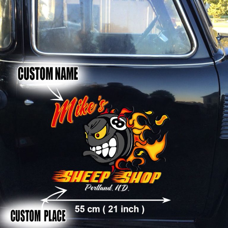 2 PCS personalized hot rod garage | speed shop | kustom kultrure | old ...