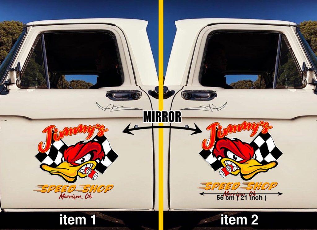 2 PCS personalized hot rod garage | speed shop | kustom kultrure | old ...