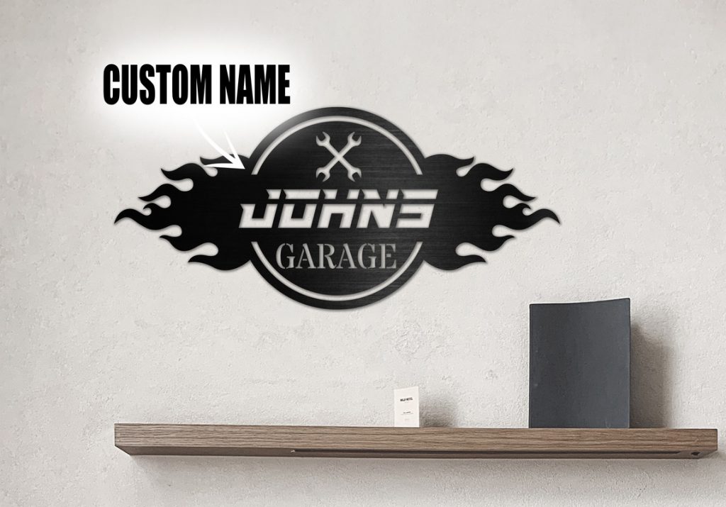 personalized hot rod garage | hot rod | speed shop CNC metal sign 09677 ...