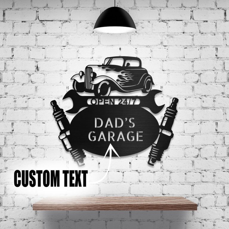 personalized workshop | hot rod | speed shop | garage CNC metal sign ...