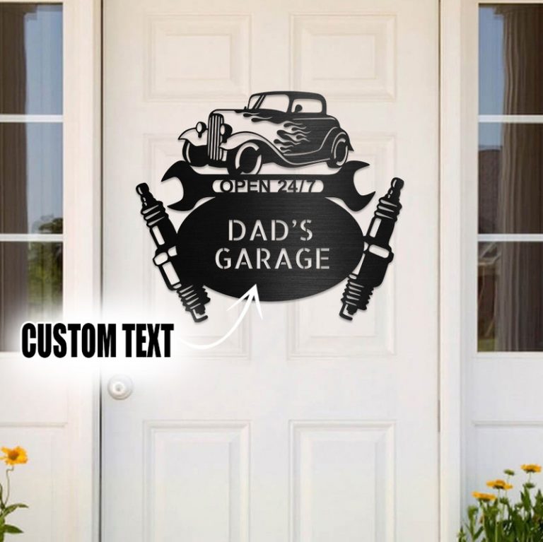 personalized workshop | hot rod | speed shop | garage CNC metal sign ...