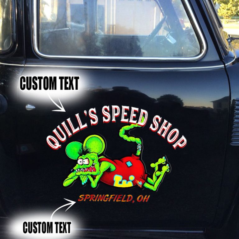 personalized hot rod garage | rat rod | kustom kulture set 02 vinyl ...