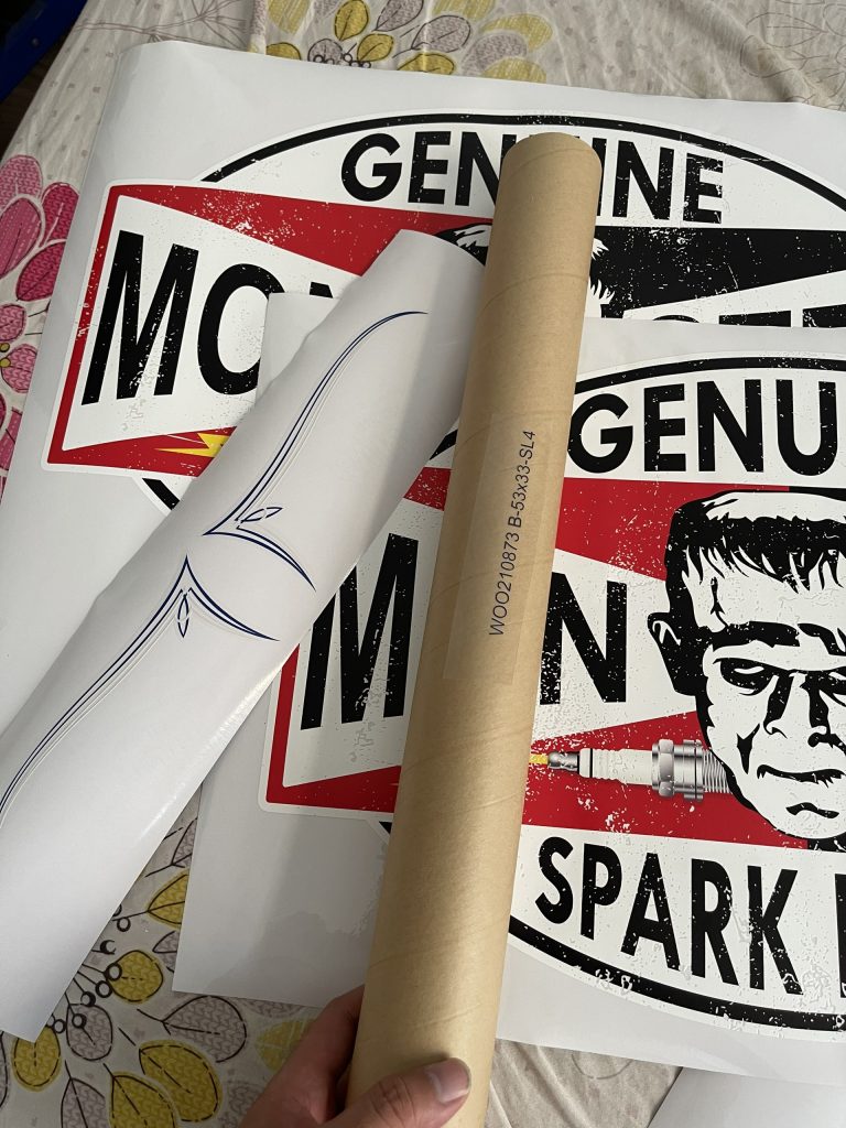 GENUINE MONSTER SPARK PLUG sticker 11377 - Rustypod Store