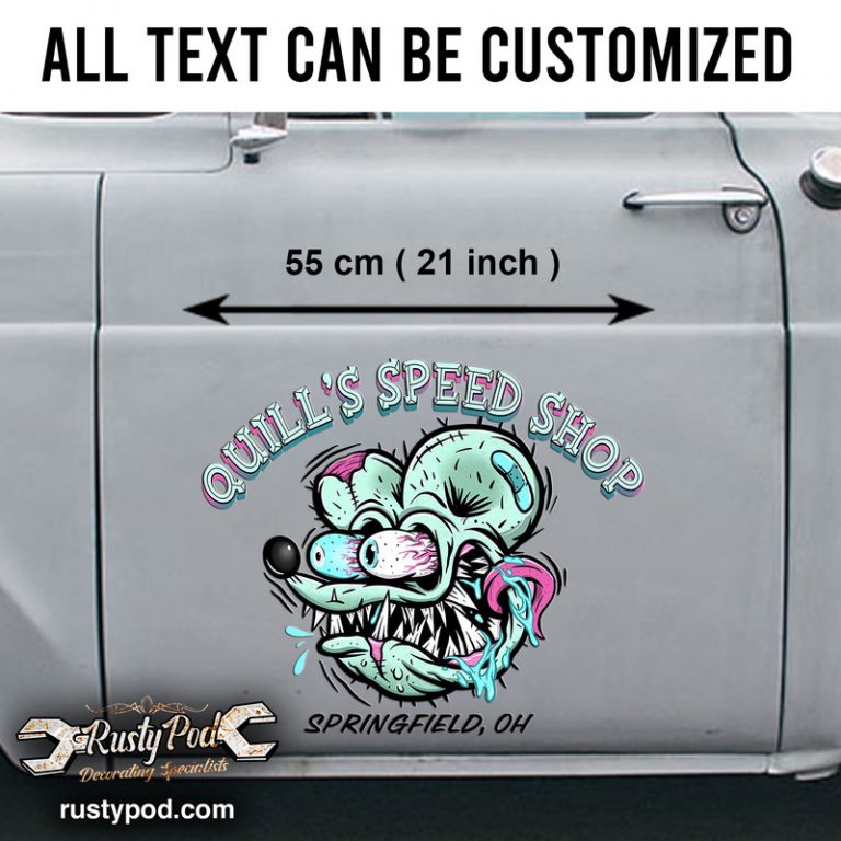 2 pcs personalized hot rod garage | pinstriping | lowbrow art | vintage ...