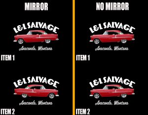 2 pcs personalized hot rod garage | salvage vinyl sticker 09969 ...