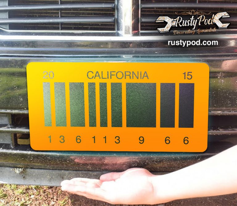 hot rod | back to the future | delorean license plate 10167 - Rustypod ...