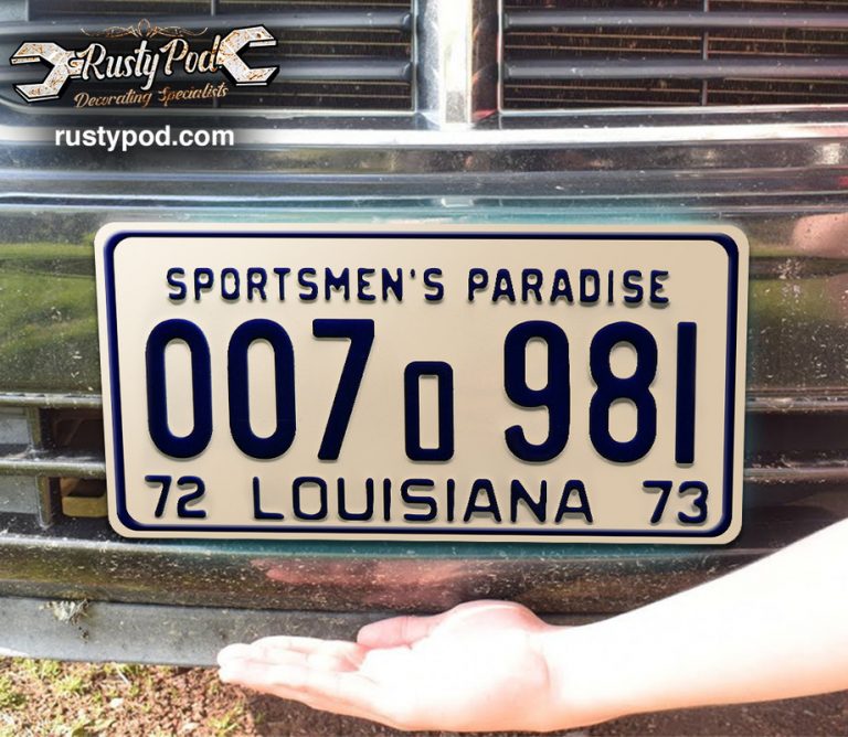 Louisiana | Shark Autopsy | 1975 JAWS license plate 10171 - Rustypod Store