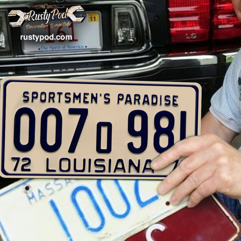 Louisiana | Shark Autopsy | 1975 JAWS license plate 10171 - Rustypod Store