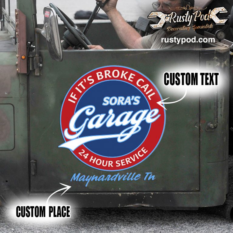 personalized if it's broke call the garage vinyl sticker 10303 ...