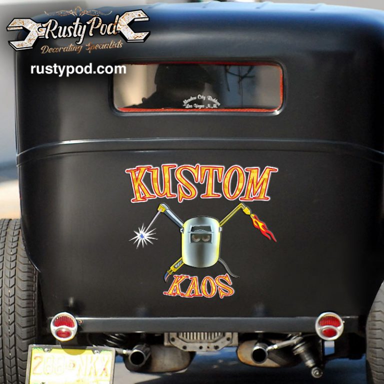 personalized welder lettering vinyl sticker 10494 - Rustypod Store