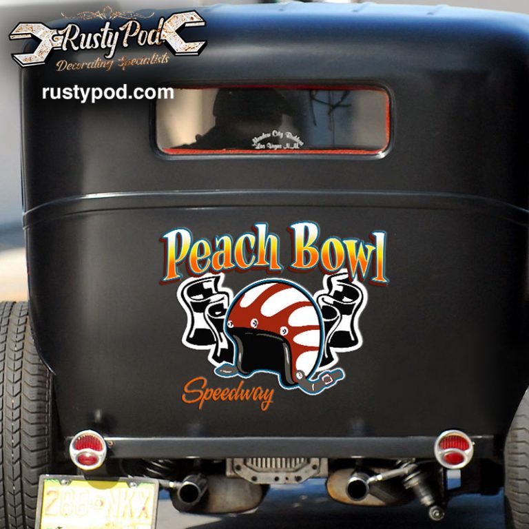 personalized helmet checker flag lettering vinyl sticker 10498 ...