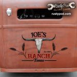 personalized ranch lettering vinyl sticker 10548 - Rustypod Store