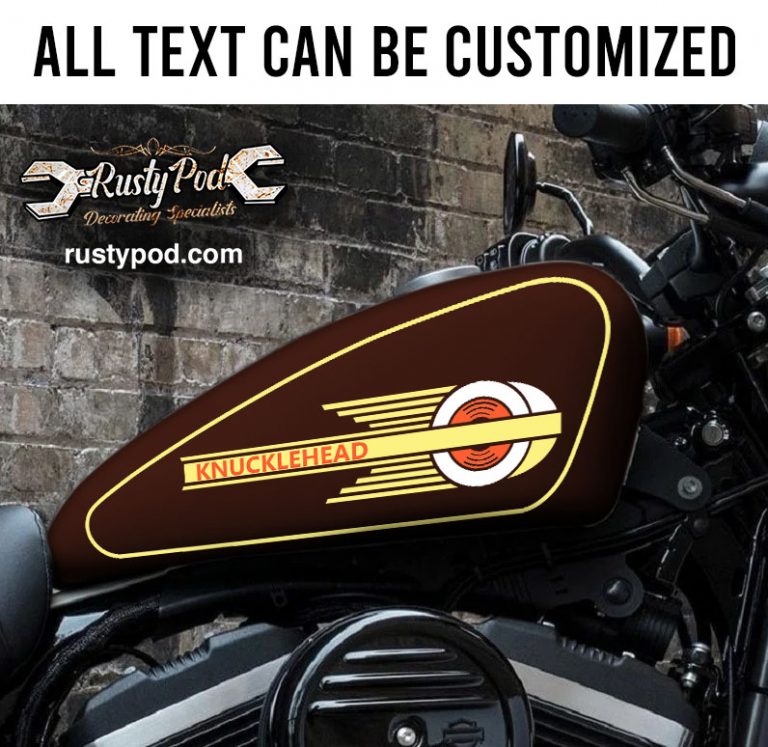 personalized biker lettering motorcycle fuel tank decal 10628 ...