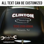 personalized paving lettering vinyl sticker 10640 - Rustypod Store