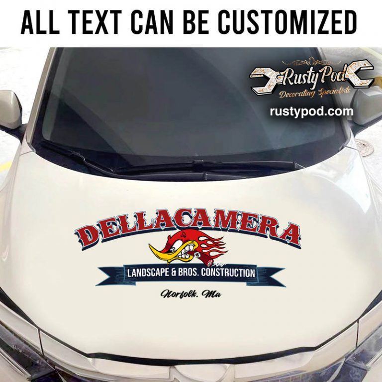 personalized hot rod bird car lettering vinyl sticker 10687 - Rustypod ...