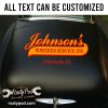 personalized vintage lettering for semi truck vinyl sticker 10720 ...