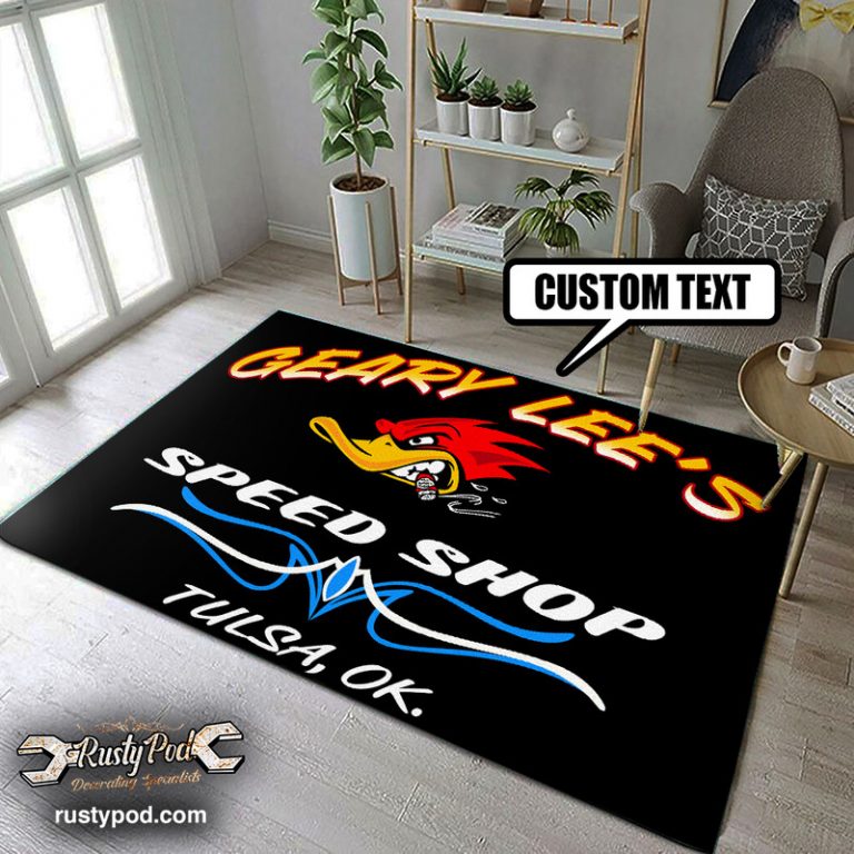 personalized mr horsepower pinstriping hot rod lettering rug 10865 ...