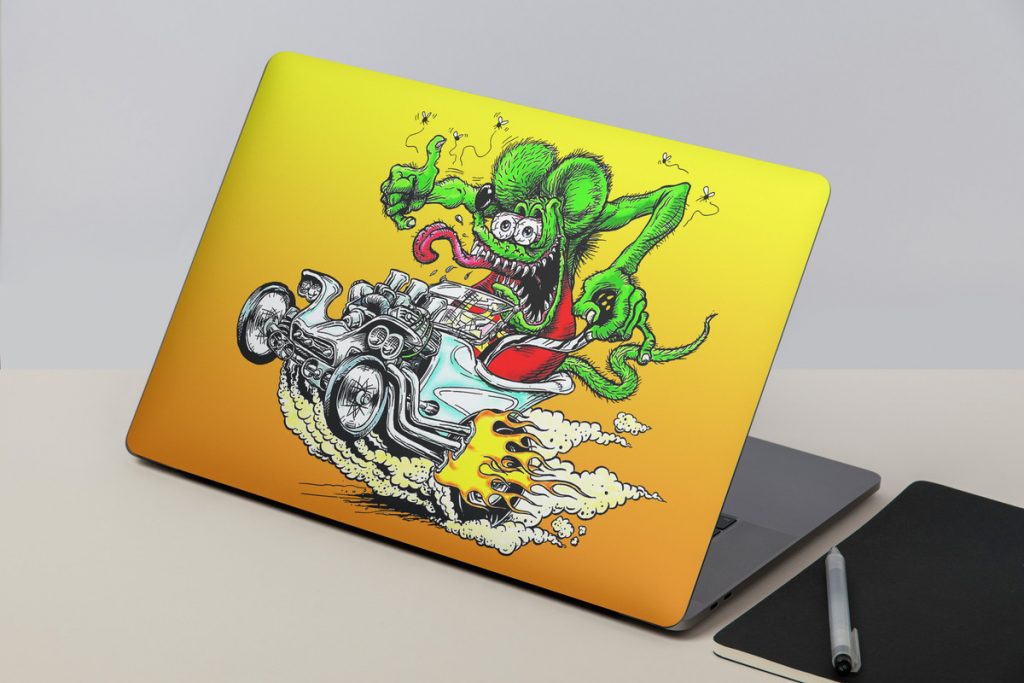 rat fink hot rod laptop skin 10880 - Rustypod Store