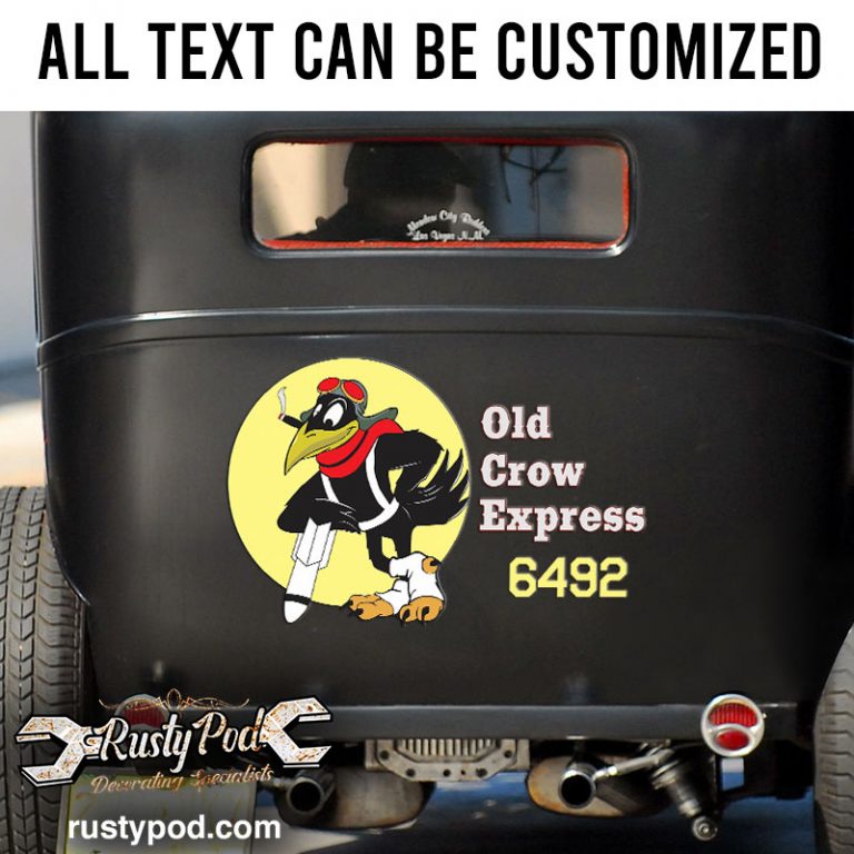 personalized aircraft nose art sticker 10905 - Rustypod Store