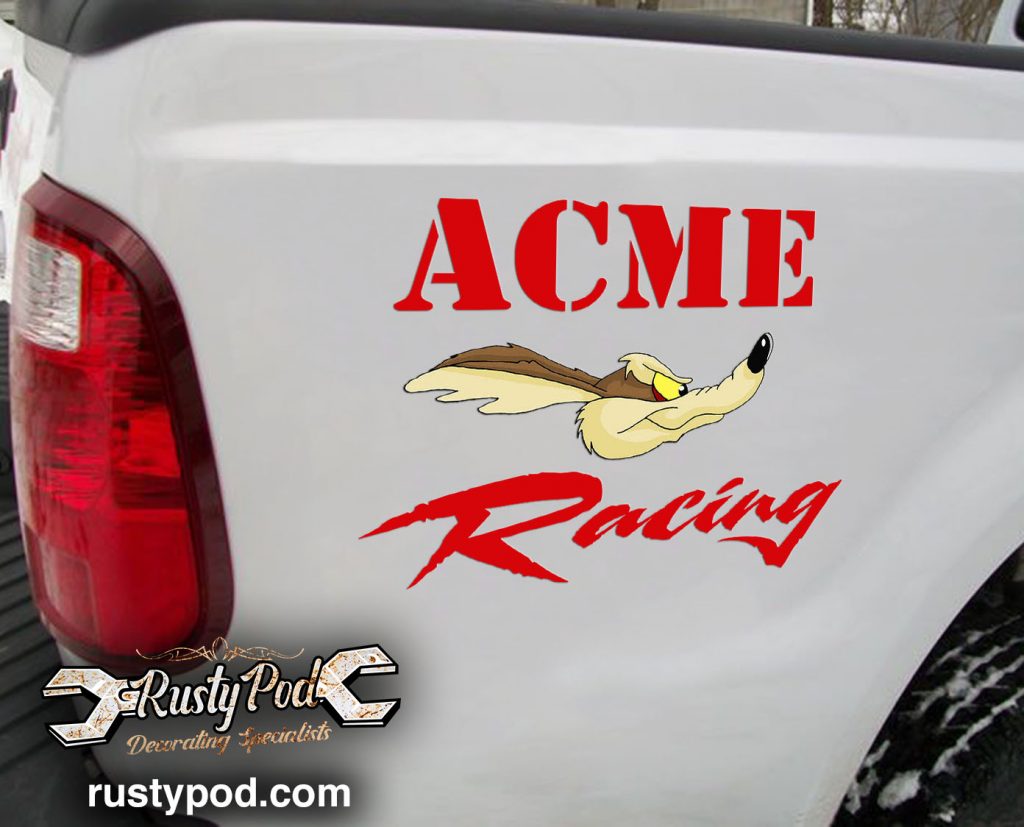 Personalized acme racing sticker 10922 - Rustypod Store
