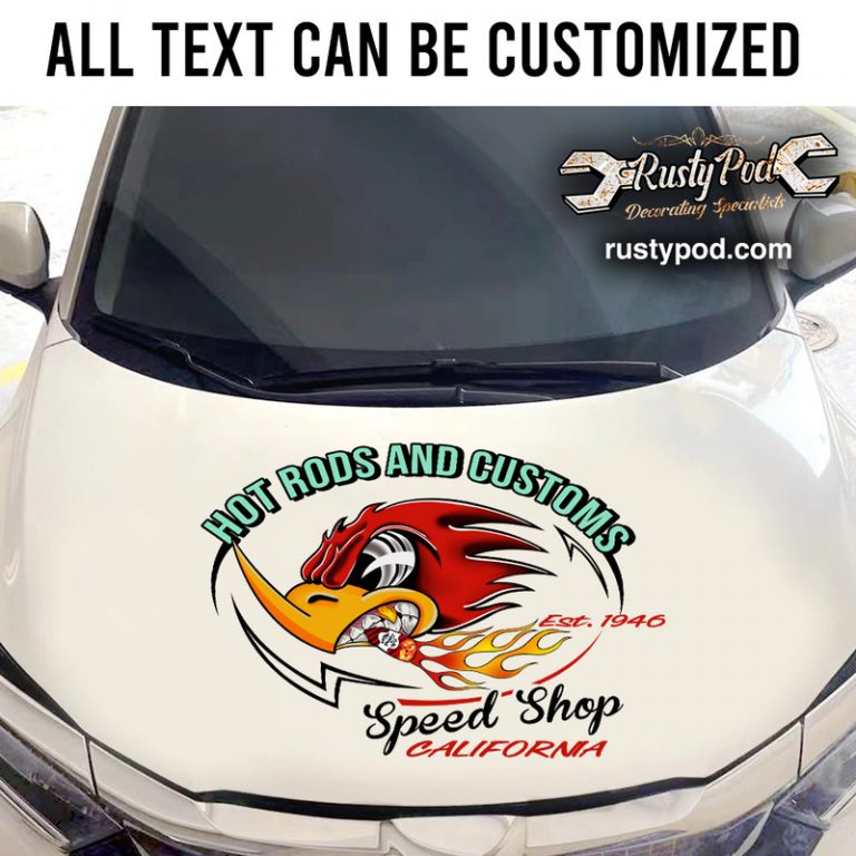 personalized mr horsepower speed shop sticker 10996 - Rustypod Store