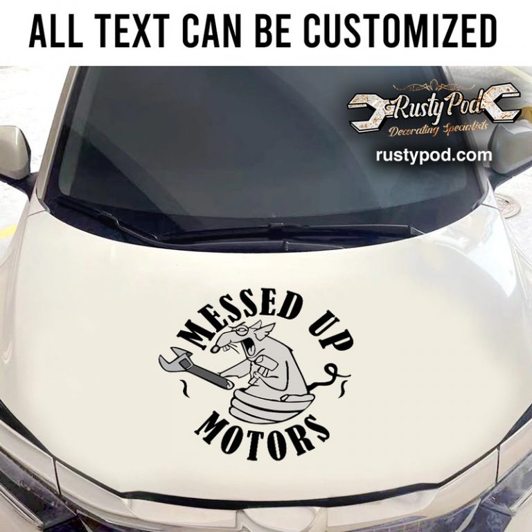 personalized rat fink motor sticker 10997 - Rustypod Store
