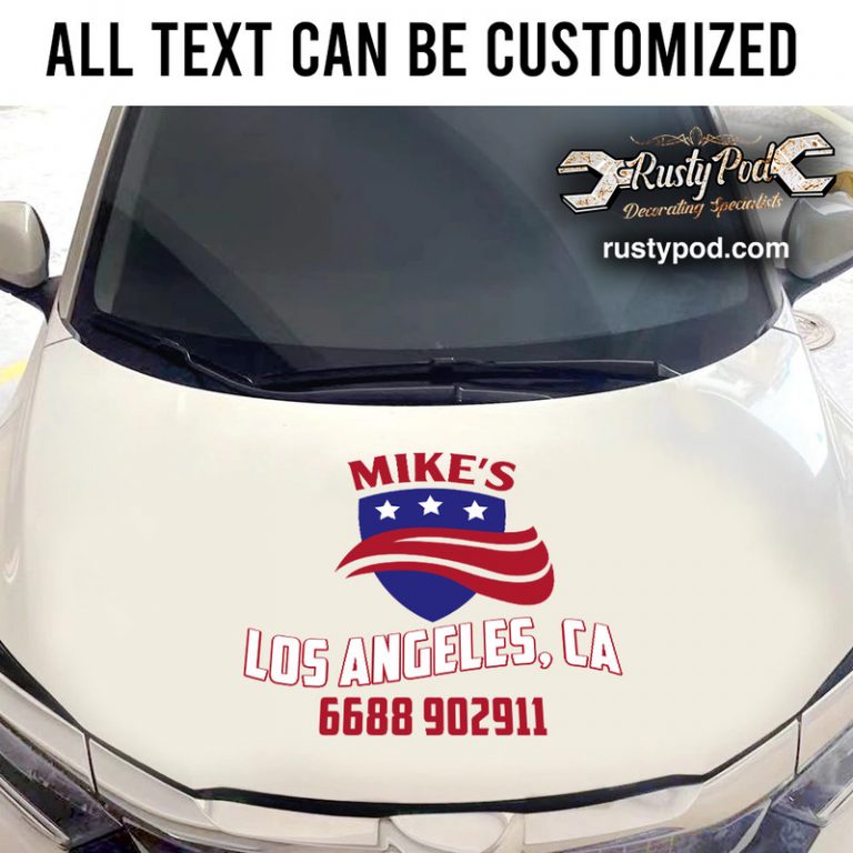 personalized usa company lettering sticker 11057 - Rustypod Store