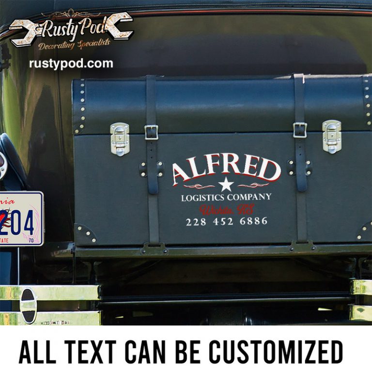 personalized company name logistic company lettering sticker 11091 ...