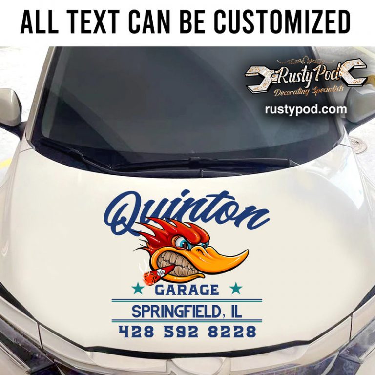 personalized Garage Lettering Mr Horsepower sticker 11189 - Rustypod Store