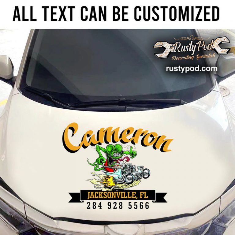 personalized Old School Rat fink rat rod sticker 11201 - Rustypod Store