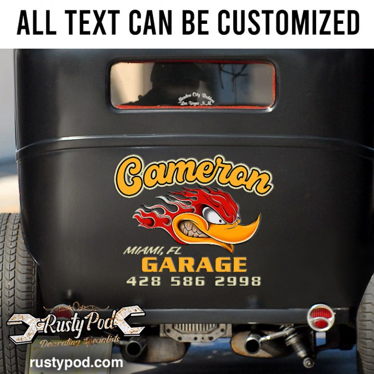 Personalized Woodpecker Drag racing sticker 11241 - Rustypod Store